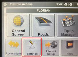 How to connect to SmartFix using network solution on the Trimble TSC3